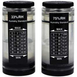 33% & 75% RH Humidity Calibration Bottles